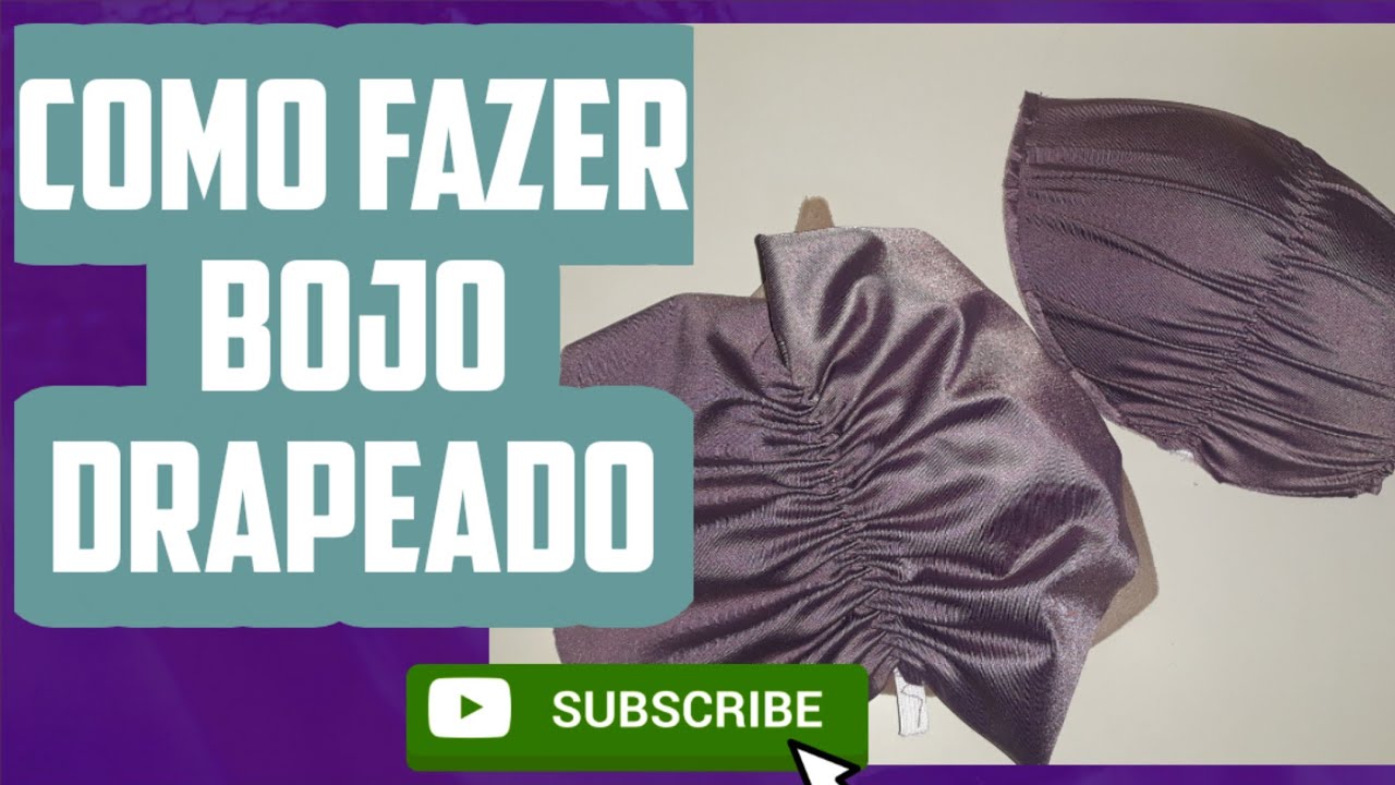 COMO FAZER BOJO DRAPEADO PASSO A PASSO - YouTube