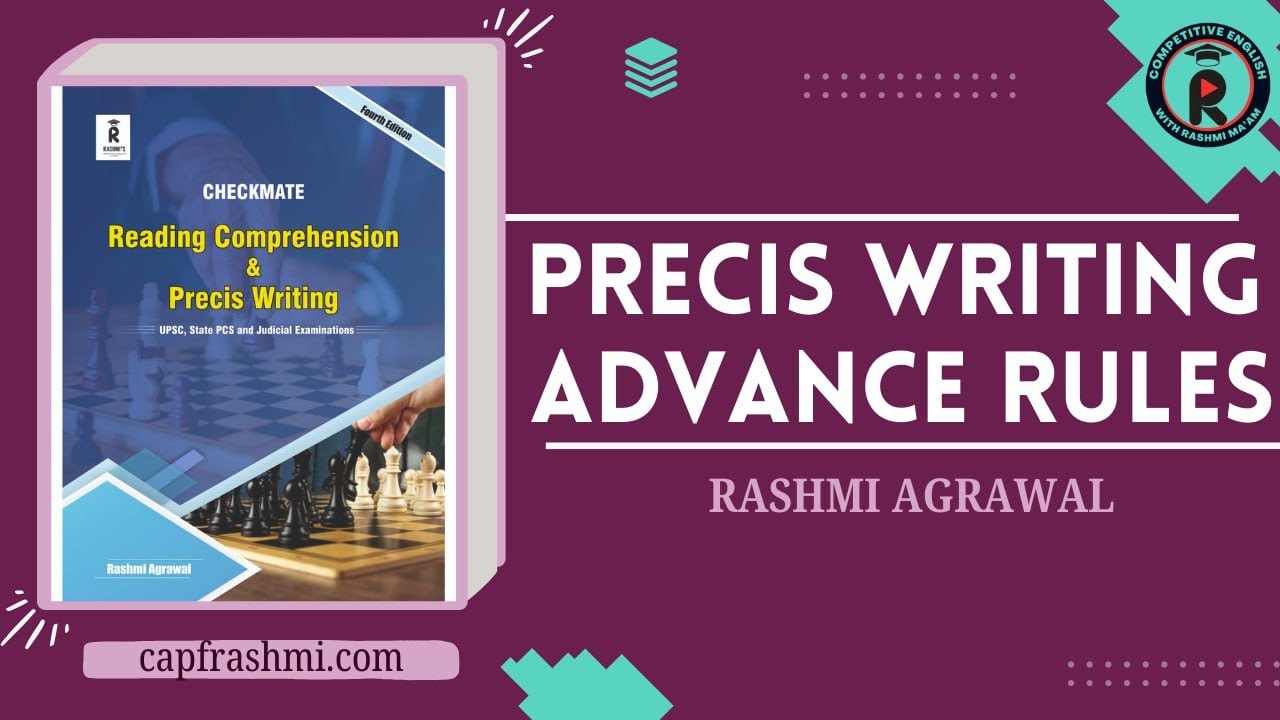 Precis Writing Advance Rules (CAPF / IAS) - YouTube