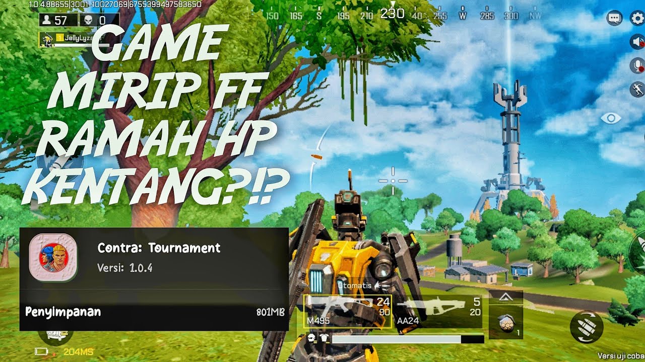 GAME KAYA FF || CONTRA : TOURNAMENT GAMEPLAY & REVIEW - YouTube