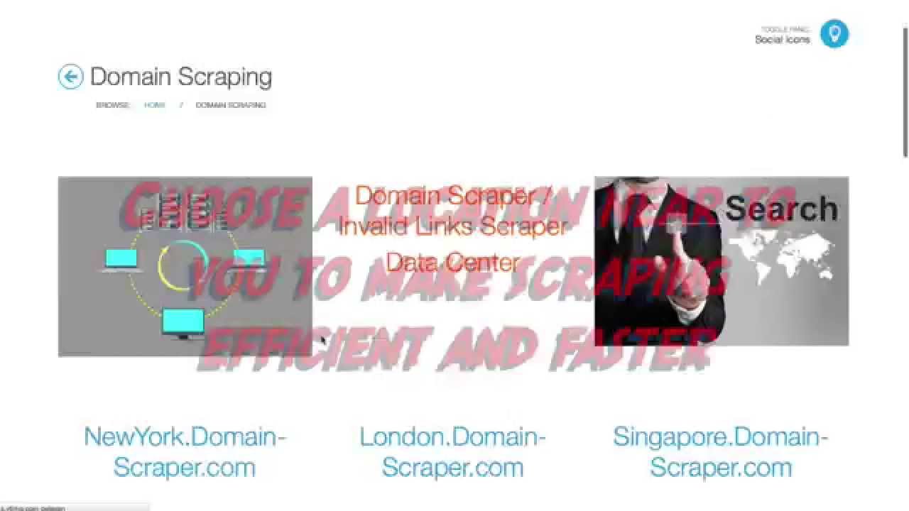 Domain Scraper for Scraping Domains - YouTube