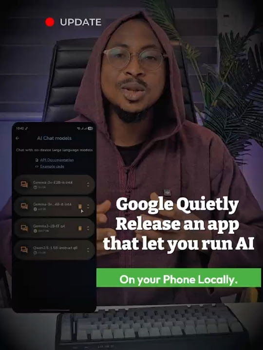 Google AI Edge Gallery, the AI app is available for Android. - YouTube