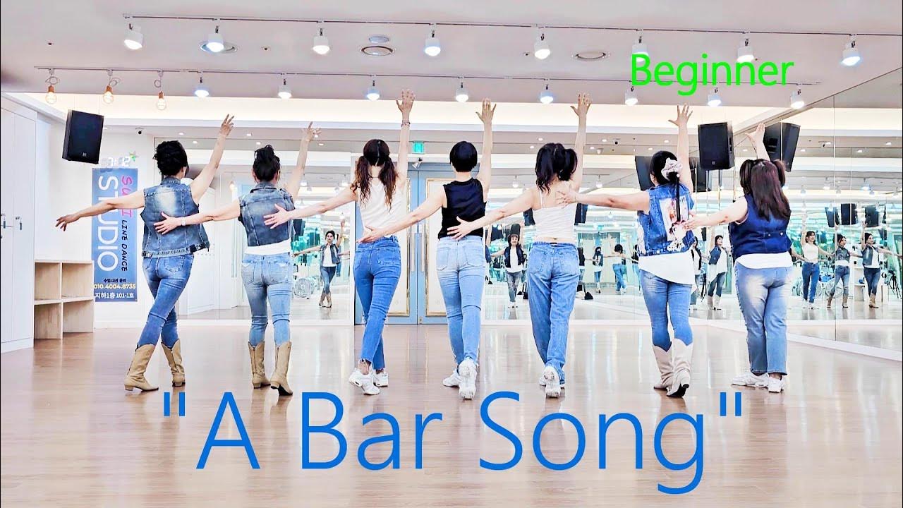 A Bar Song Line Dance (Beginner) - YouTube