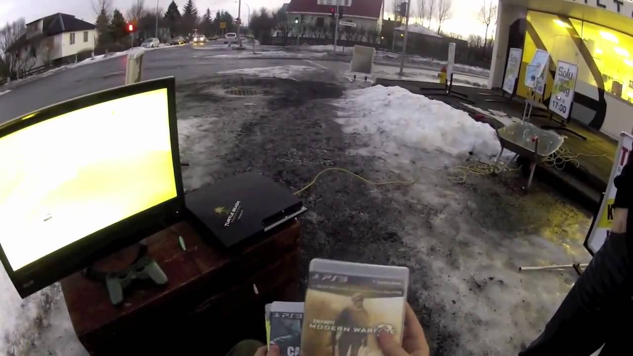 Outdoor Gaming Setup? - YouTube