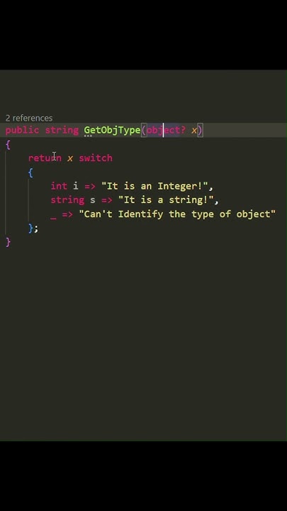 Understanding C Pattern Matching With Switch Expressions Csharp Dotnetcore Codingtips Youtube
