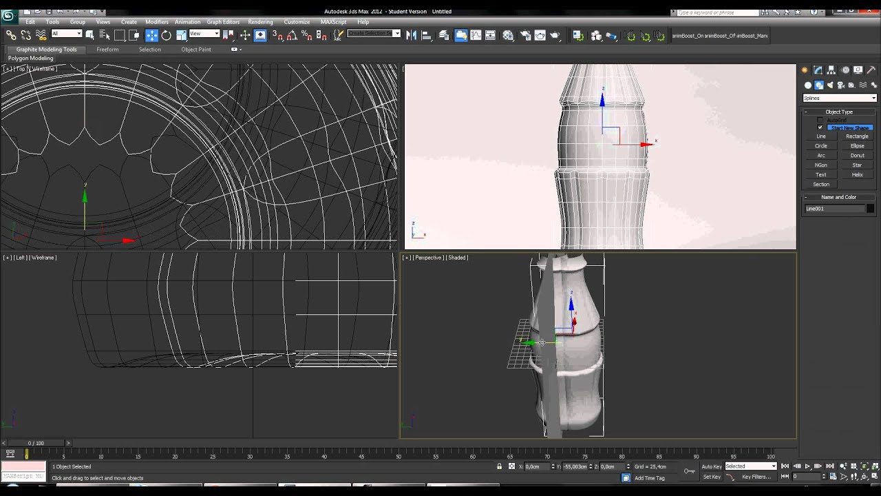 Coke Bottle - Modeling Part 3 HD 1080p - YouTube