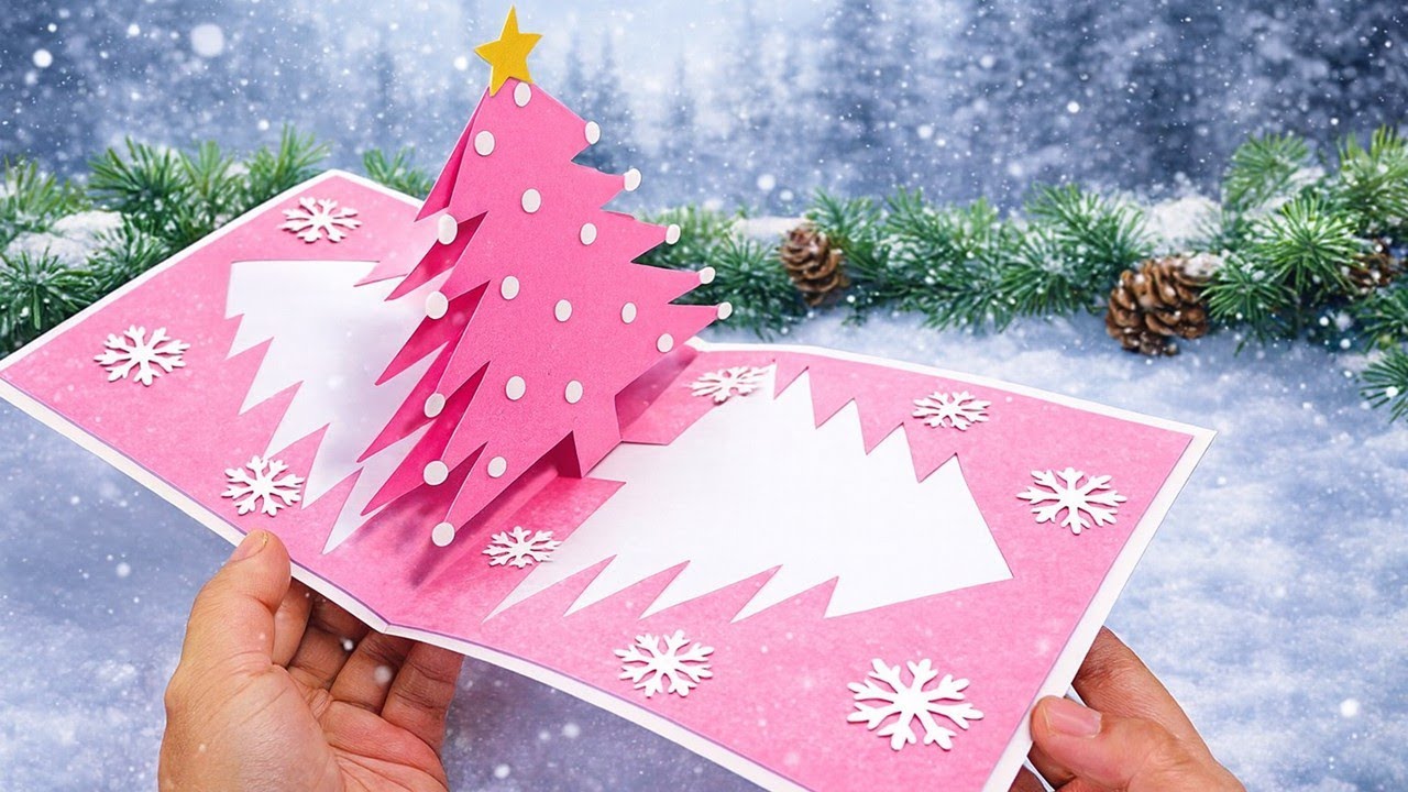 3D Christmas Tree Pop-Up Card 🎄 | Simple DIY Holiday Craft | DG ...