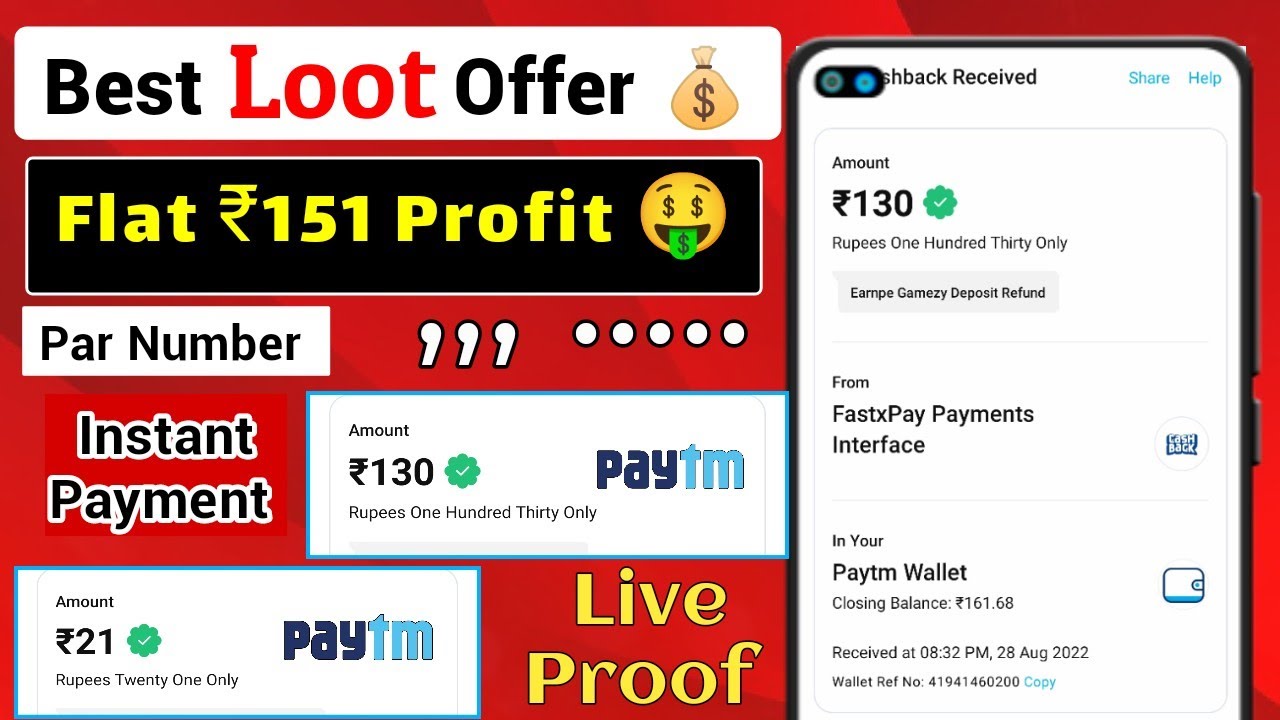 🤑 New Earning Apps Today Without Investment | Earn Free Paytm Cash Apps ...