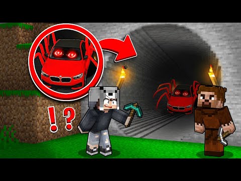 ZENGİN VE FAKİR KORKUNÇ ARABA TÜNELİNİ BULDU - Minecraft