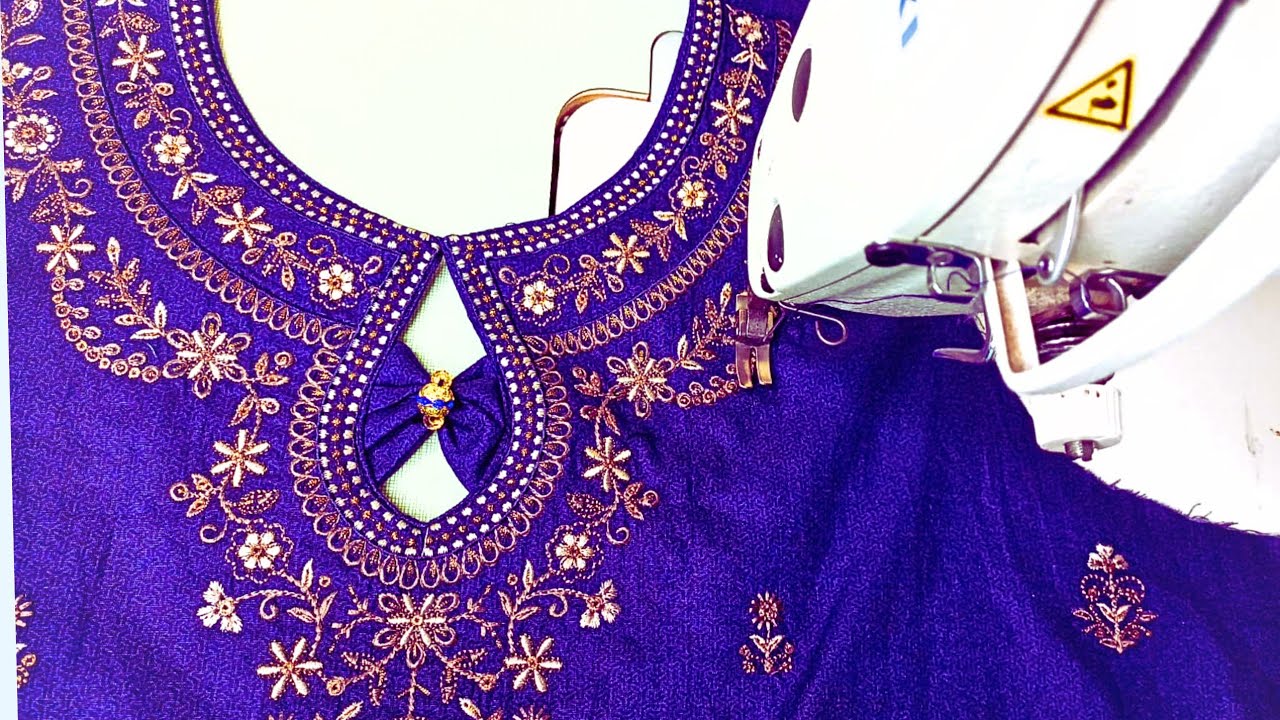 Simple Neck Design Cutting and Stitching//simple stylish and easy neck neck design # ...