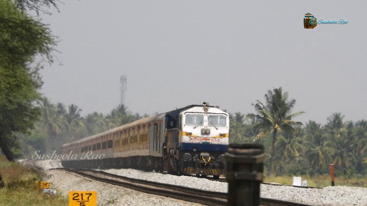 Vid 451 - 18111 Tatanagar YPR Express | Diesel magic on the SWR - YouTube