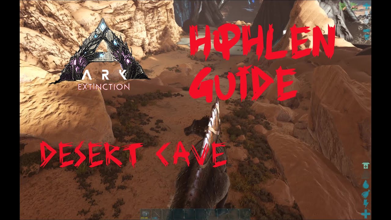 ARK Survival Evolved: Höhlen-Guide - Extinction: Desert Cave - YouTube