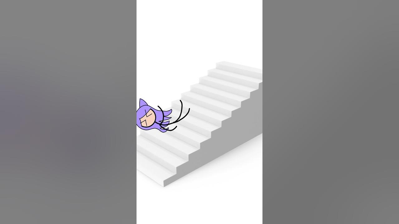 【Gacha】 Falling up the stairs?! #flipnote #gacha #funny #comedy - YouTube