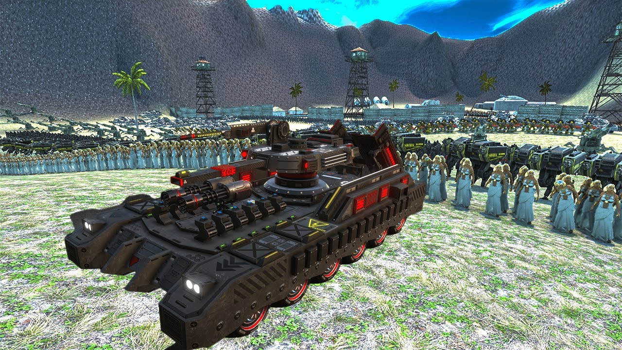 Venom Tank & T45 Shotgun Hold US Army Base Against 4000000 Alien ...