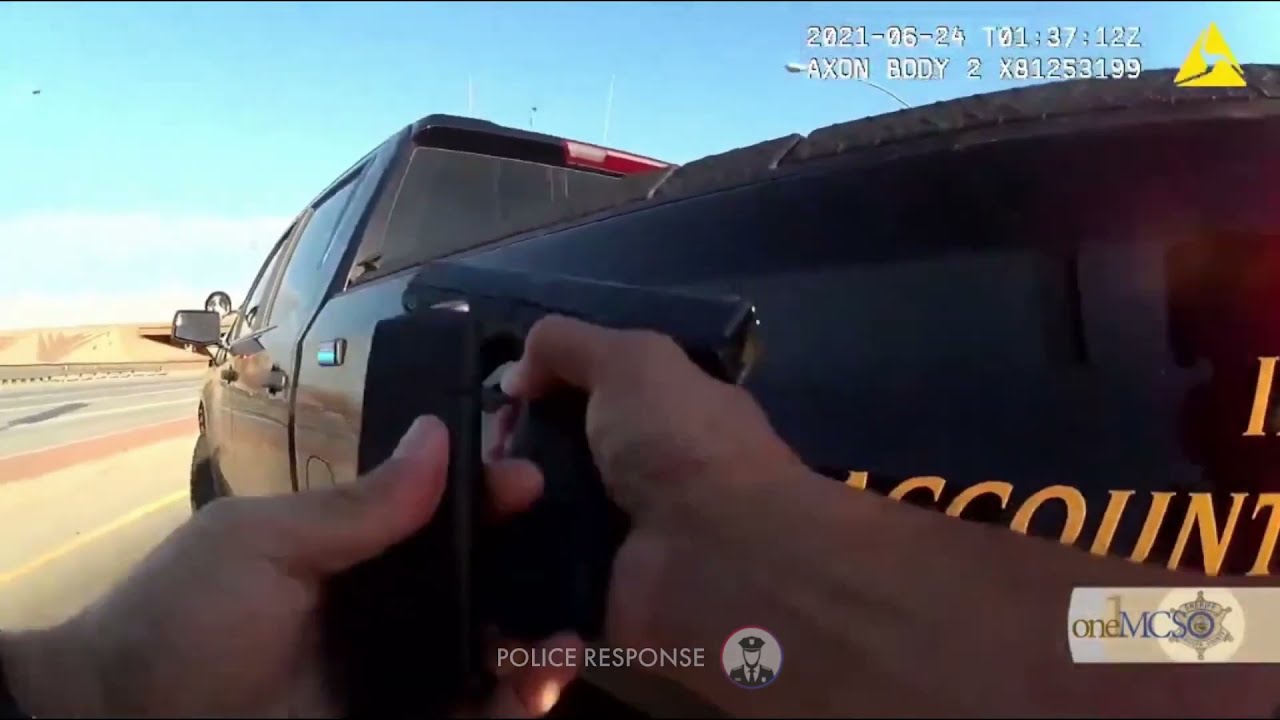 Shootout after Crashing (Michael Gerhart) - Bodycam Footage - YouTube