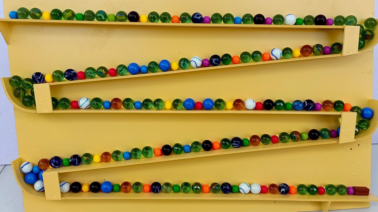 Marble race on zigzag slope ☆ The best marble race ever! - YouTube