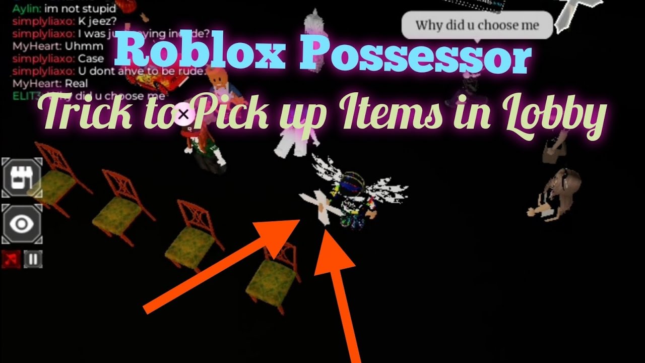 Roblox Possessor | Tutorial on How to Drop and Pick up Items in the ...