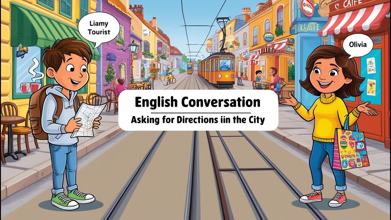 English Conversation for Beginners| Asking for Directions in the City ...