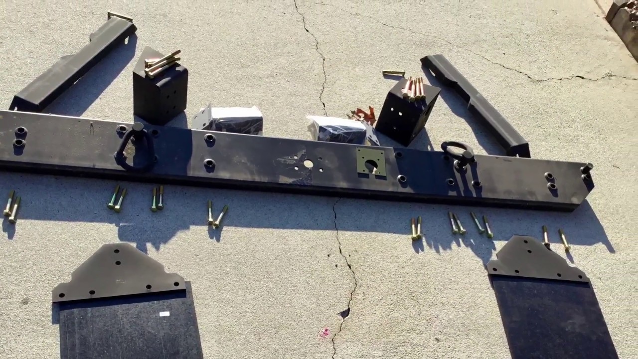 How to install A2 Airlift Bumper to your HMMWV - YouTube