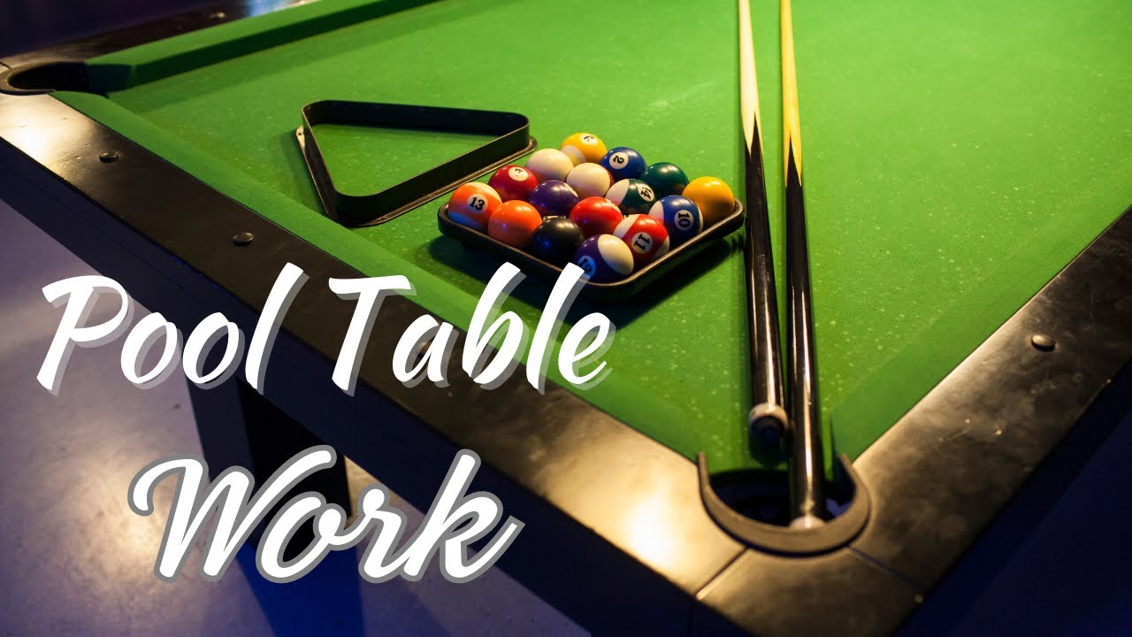 Pool table work: Rail rubber fitment - YouTube