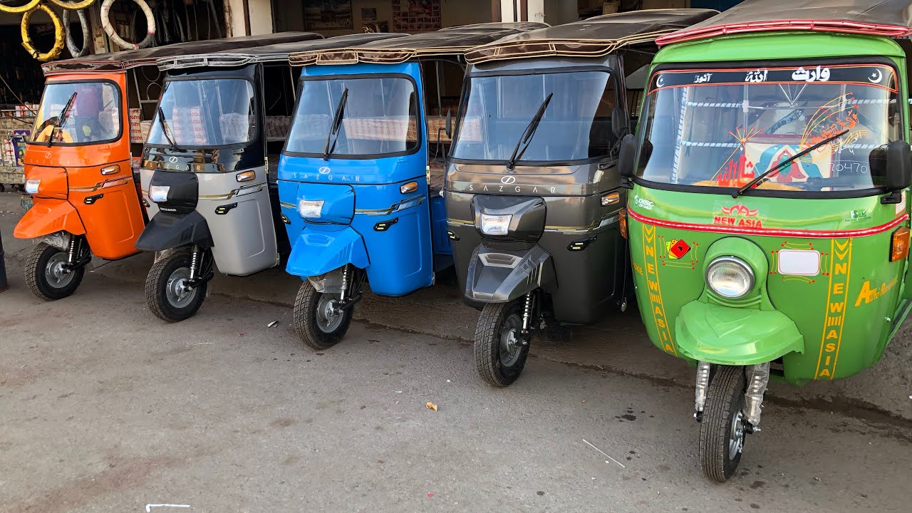 Sazgar rickshaws new model 2025 with different colours stouk available ...