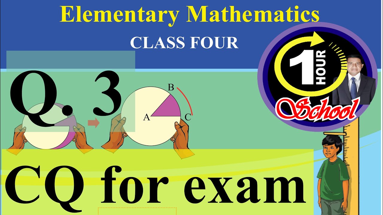 Competency Based Question CQ 3, For exam, English Version Math Std. IV ...