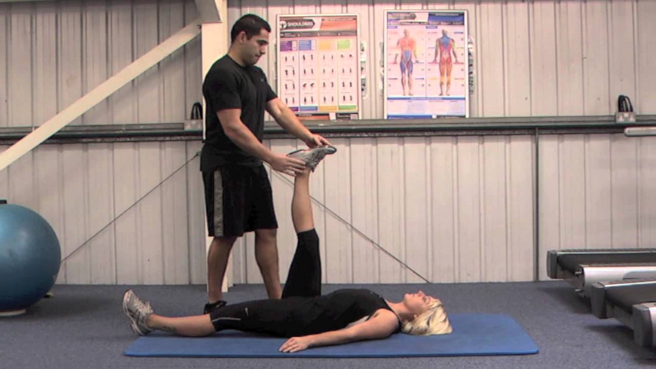 Lower Body Static Stretching Hamstring Stretch 2 - YouTube