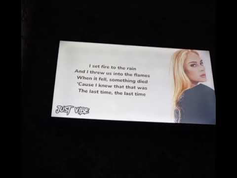 #adele I set fire to the rain with guliw voice cover