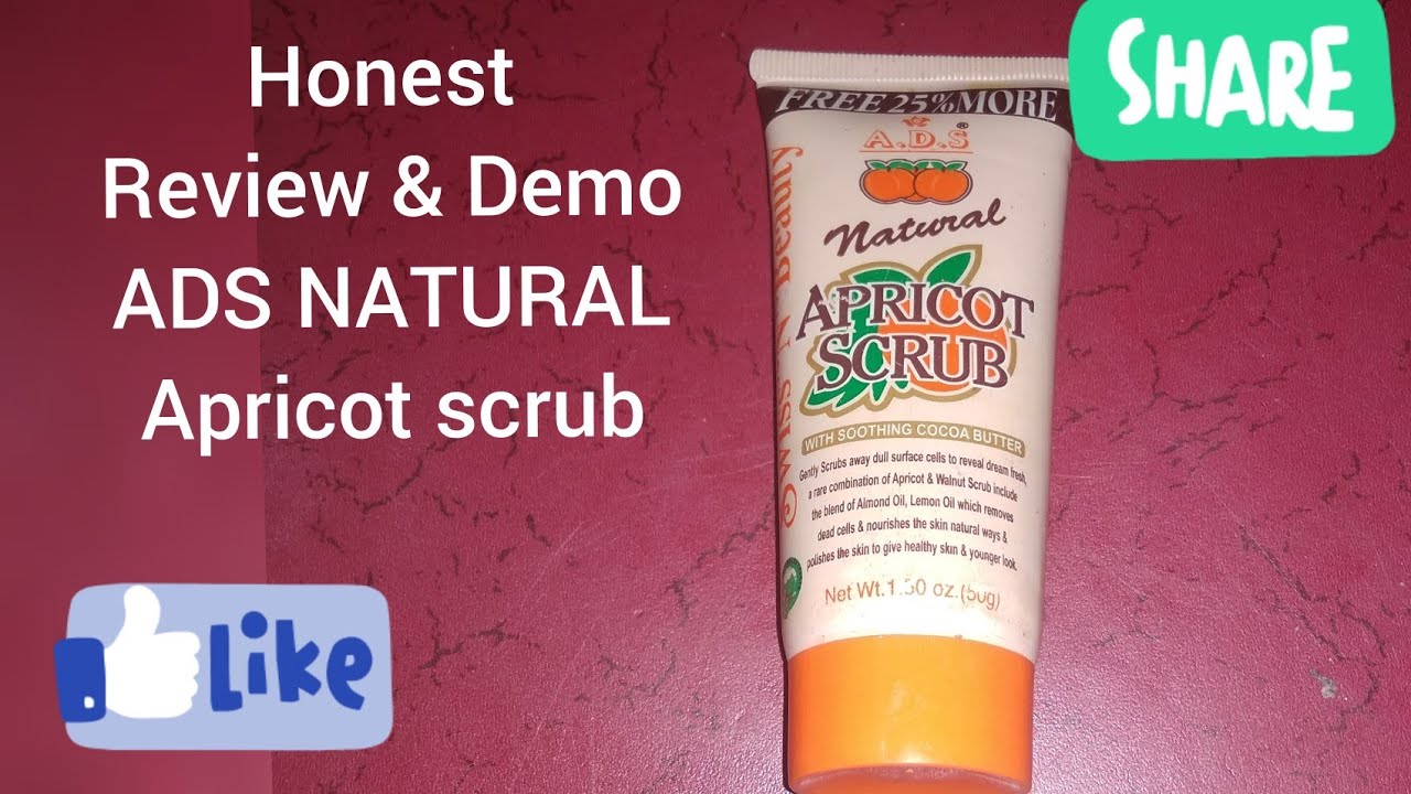 Review of ADS natural..... apricot scrub..+ DEMO - YouTube