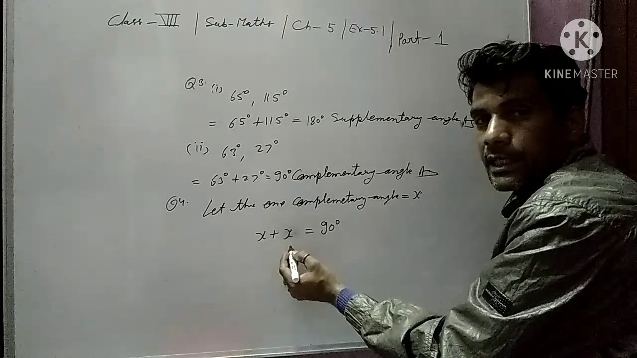 Class- 7, Maths, Ch. -5, Lines and Angles, Part- 1. - YouTube