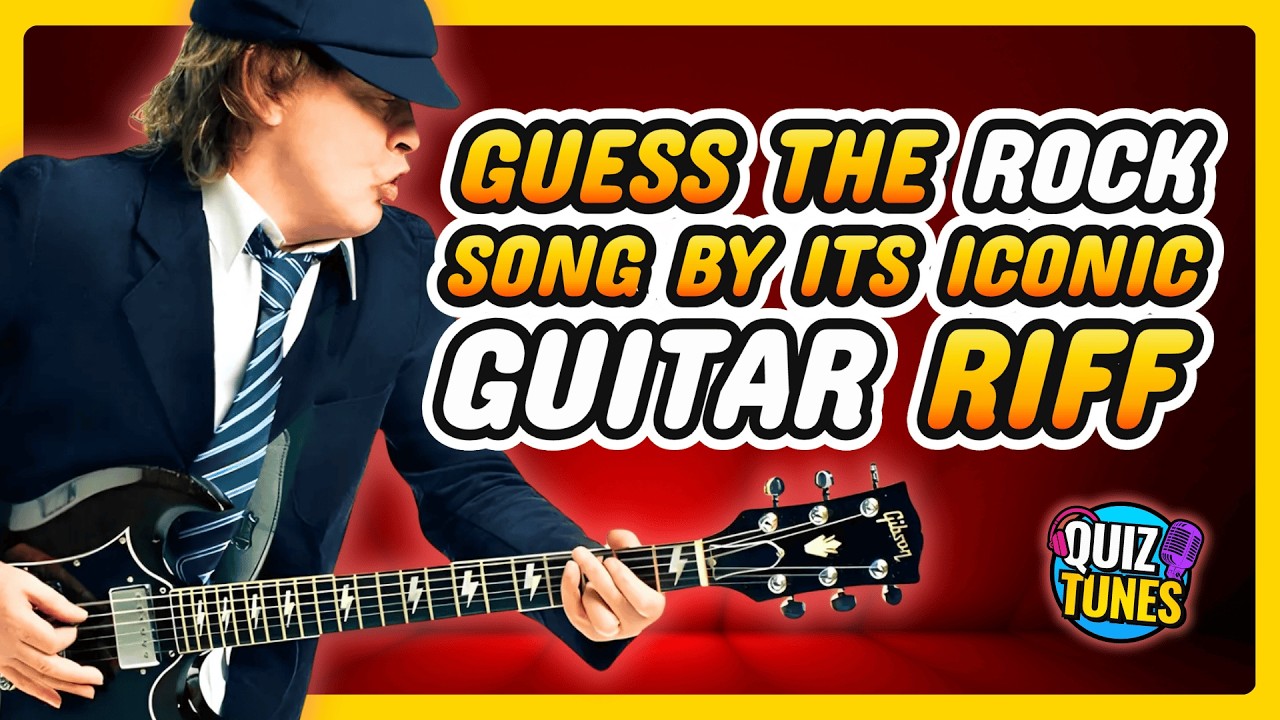 Guess the ROCK song by its iconic GUITAR RIFF 🤘🎸 | Music Quiz - YouTube