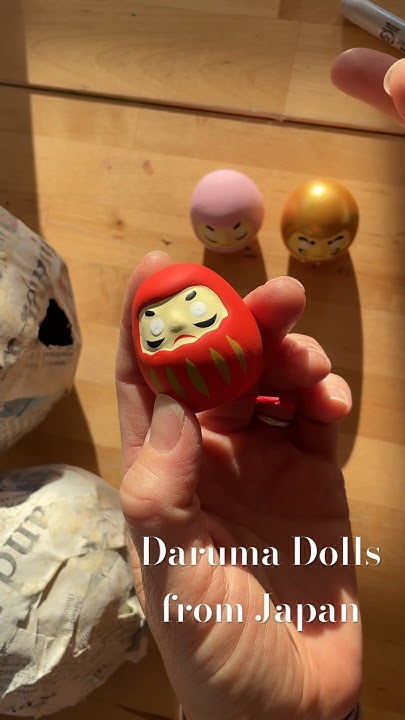 Daruma dolls from Japan, they are a way to make a wish or set a goal 🥅 ...
