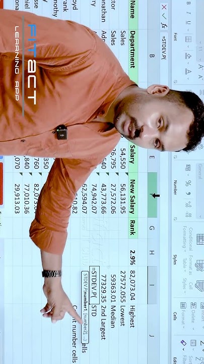 Excel Stdv Function Excel Exceltricks Exceltips Computer Tricks Education Exceltech