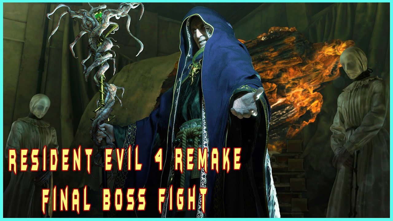 FINAL BOSS FIGHT RESIDENT EVIL 4 REMAKE 😂😂 - YouTube