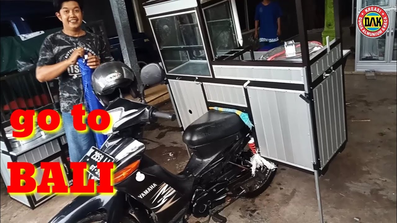 Rombong bakso motor meluncur ke pulau dewata bali @DuniaAlumuniumKaca ...