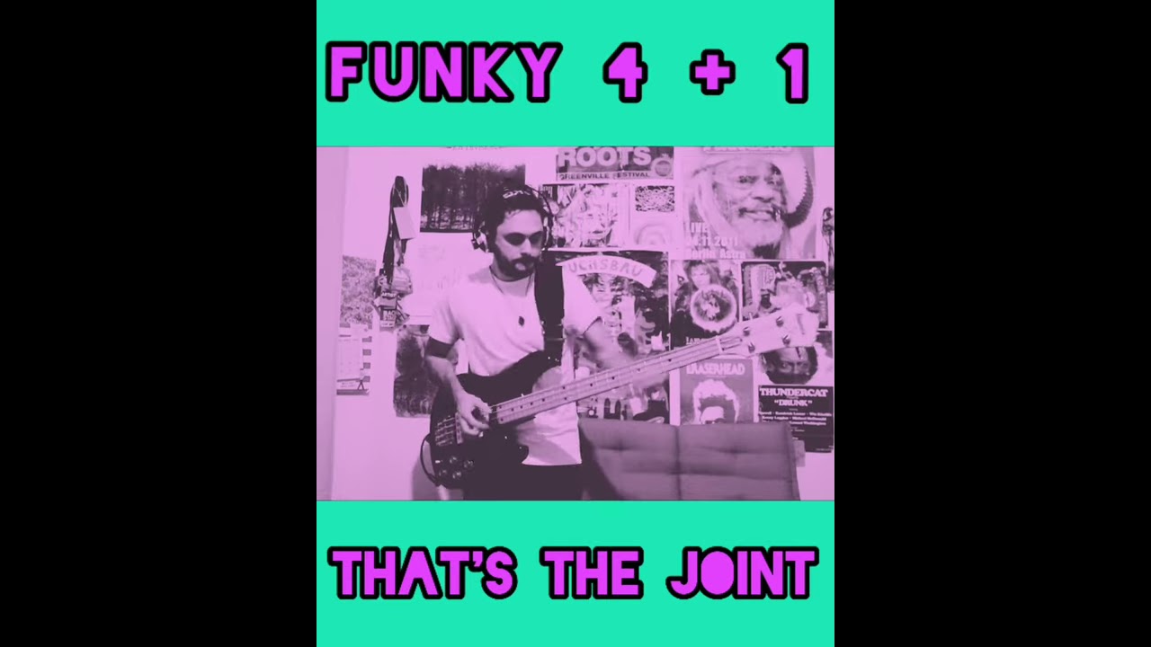 Funky Four Plus One - That's the Joint (Cover On Bass) #shorts - YouTube