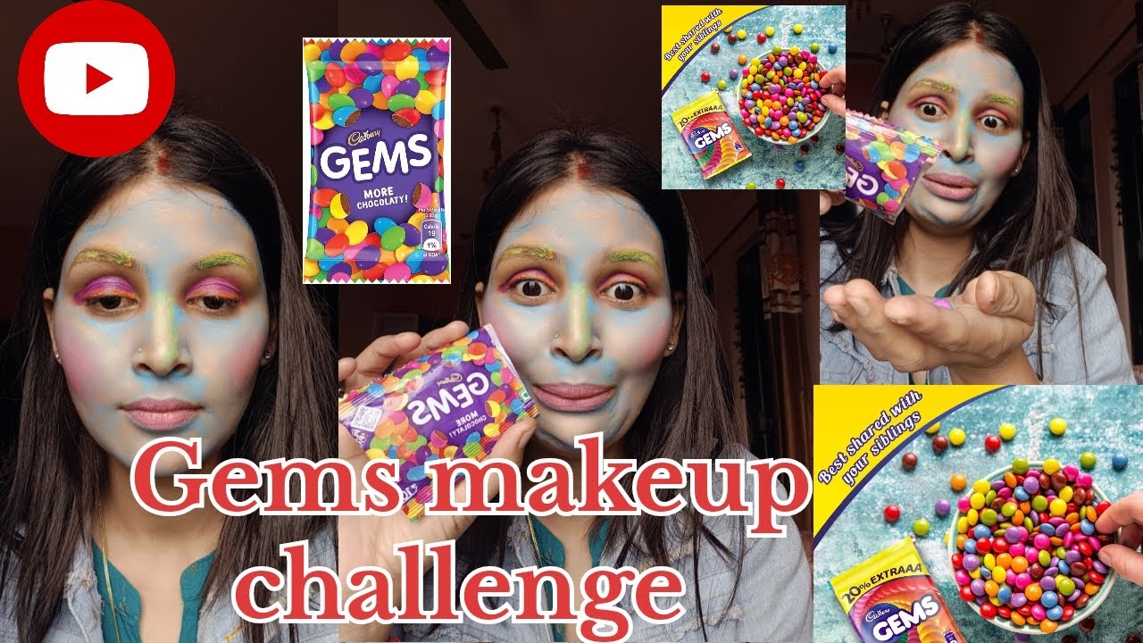 Crazy Gems Makeup Challenge: Creating a Pink Masterpiece!" - YouTube