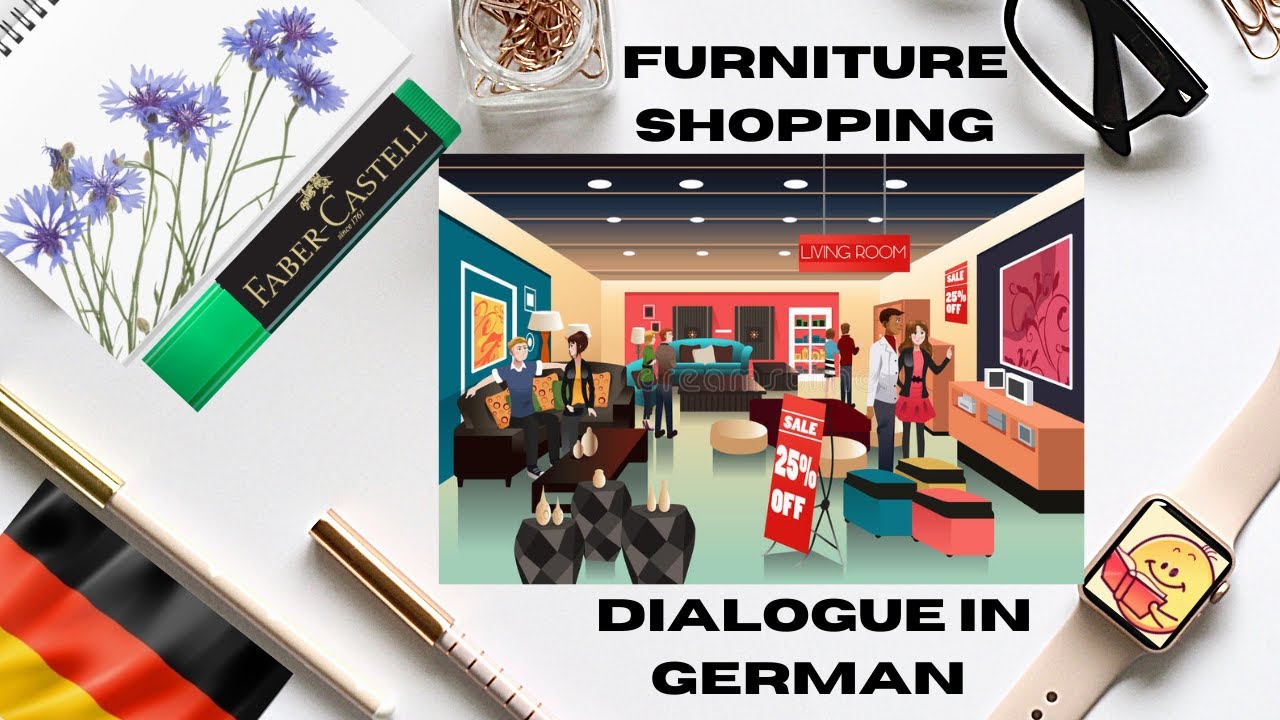 Furniture Shopping Dialogue in German (Tutorial 12 Part 3) - YouTube