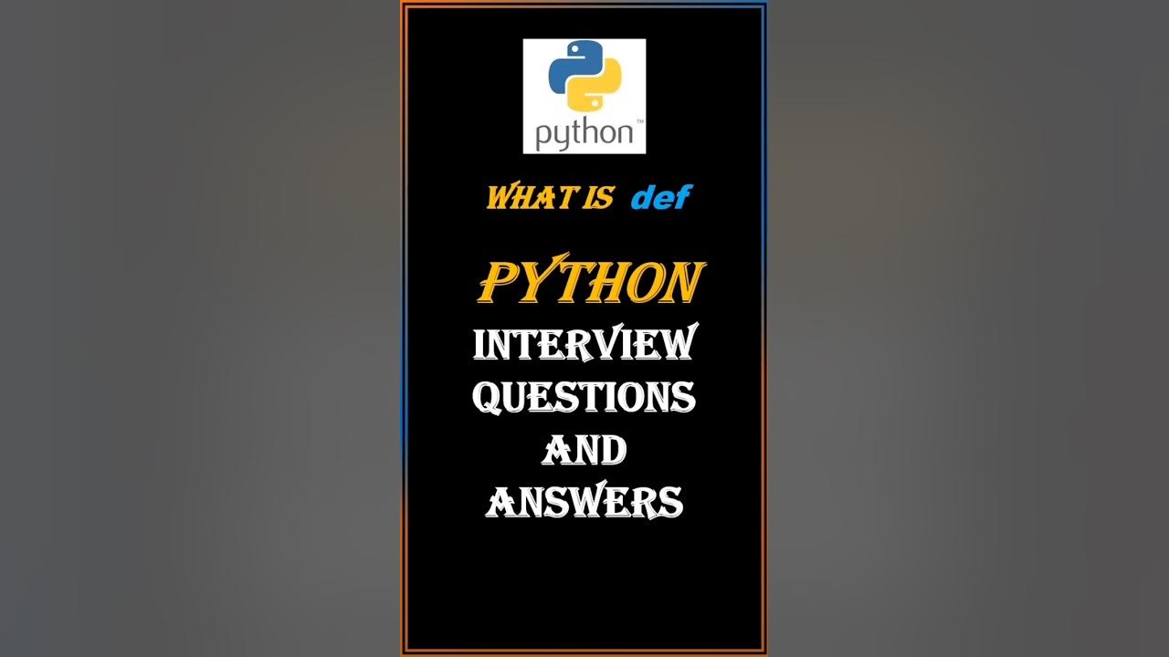 What is def in Python #coding #python #shorts # ...