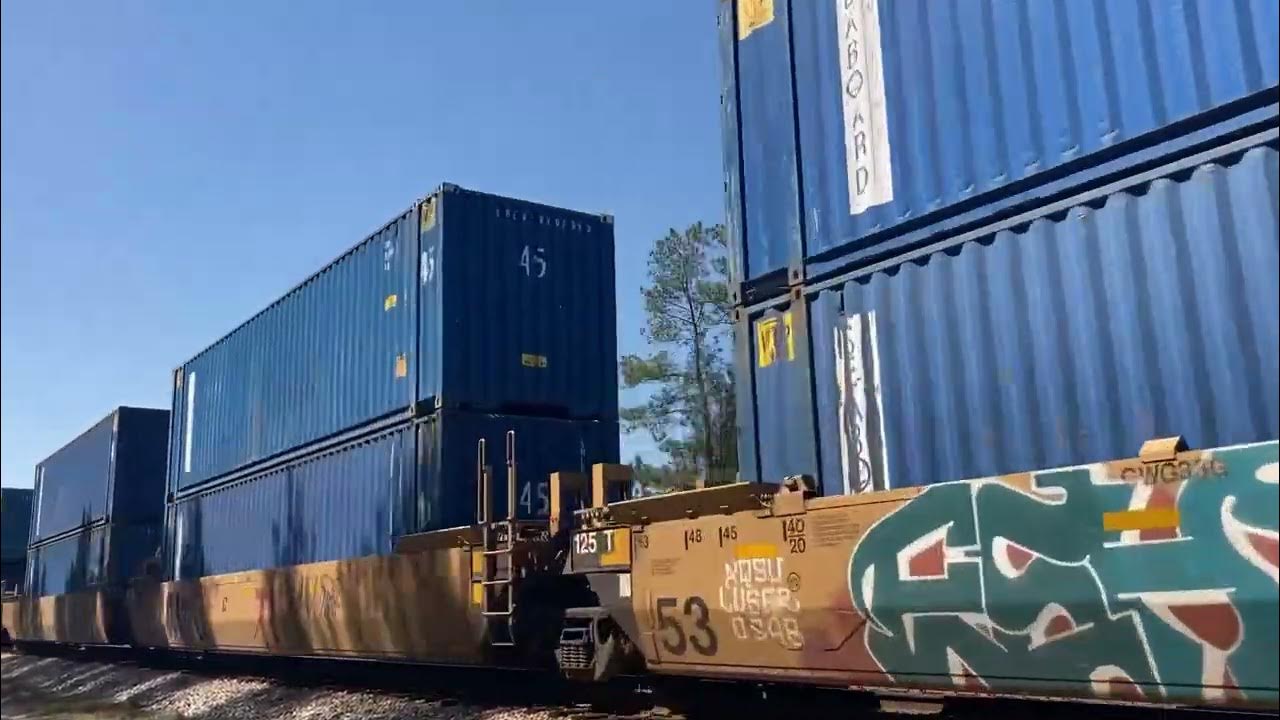 CSX I038 Double Stack Train - YouTube