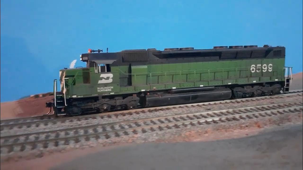 SDP45 in BN road paint on the D&J Railroad - YouTube