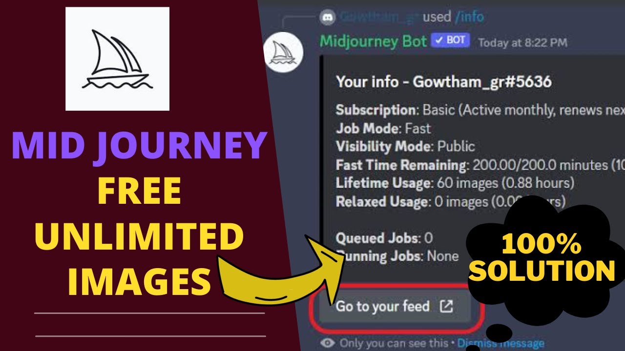 How to use MID JOURNEY for FREE LIFETIME👉 NO SUBSCRIPTION | ABSOLUTELY ...