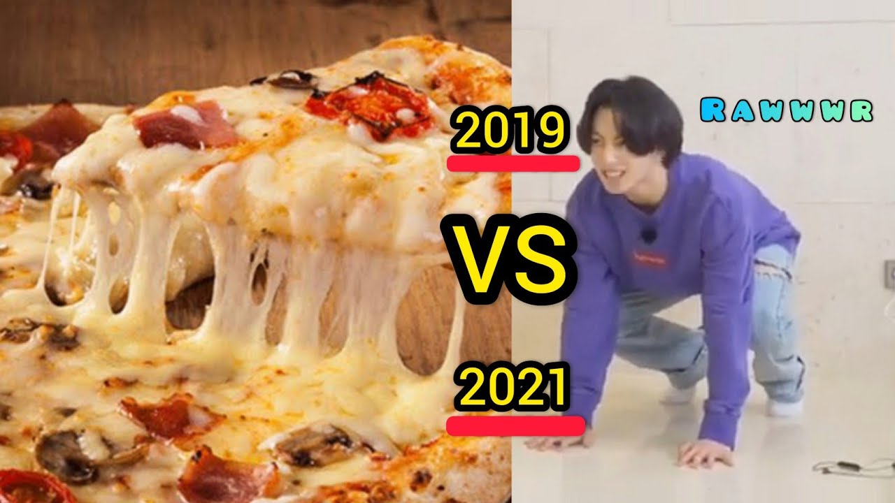 JUNGKOOK VS PIZZA 2019 OR 2021 🤔 😂|JUNGKOOK TRY NOT TO LAUGH | bts edit ...