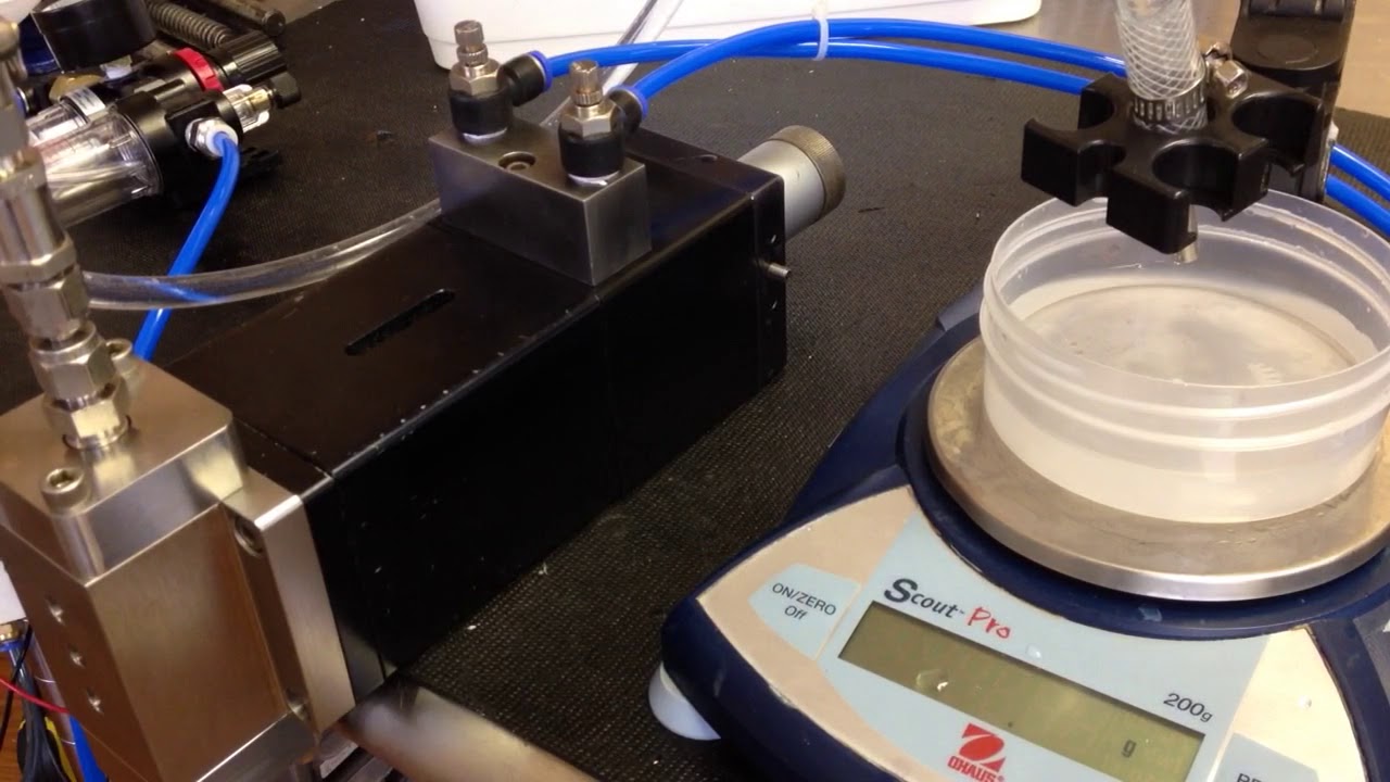 Hibar precision filling machine - YouTube