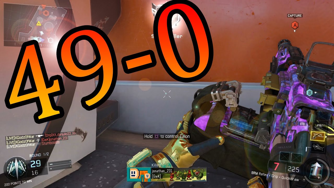 Black Ops 3 49-0 Nuclear Gameplay! Best LMG in BO3? - YouTube