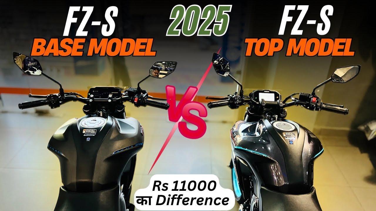 2025🔥New Yamaha FZ-S Base Model Vs Top Model Full Detailed Comparison ️ ...
