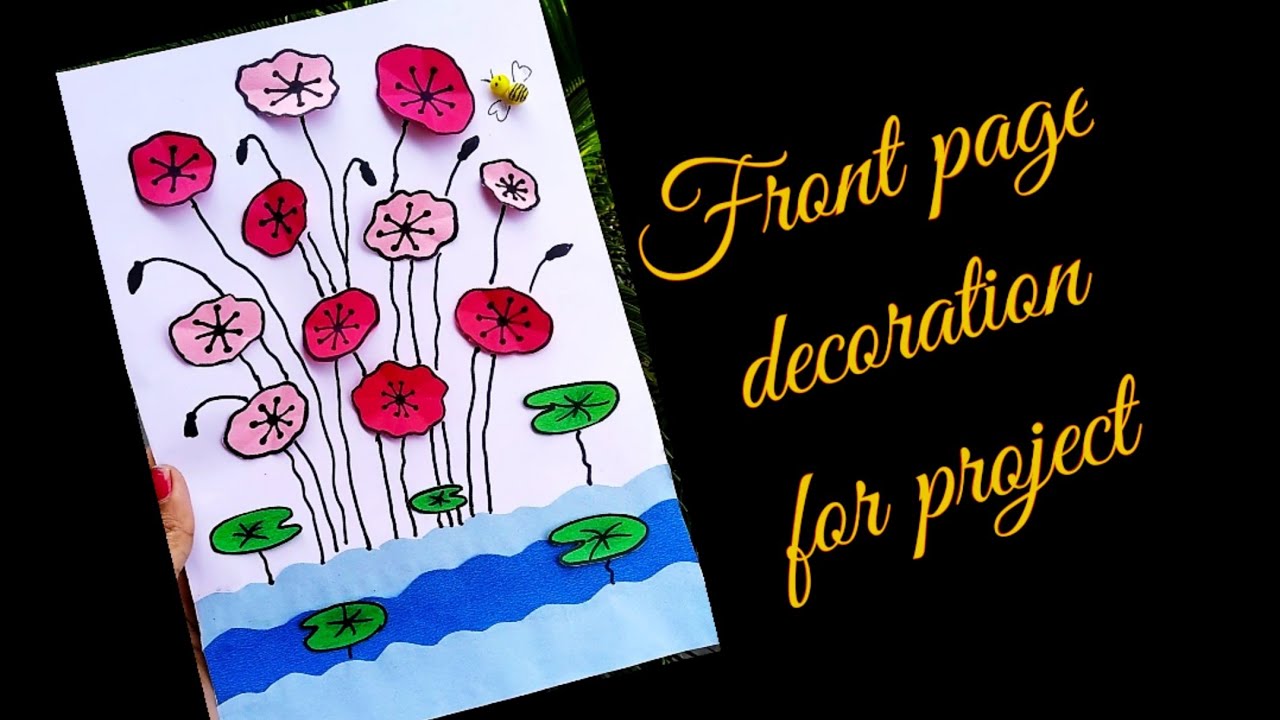 beautiful front page design/new front page decoration ideas - YouTube