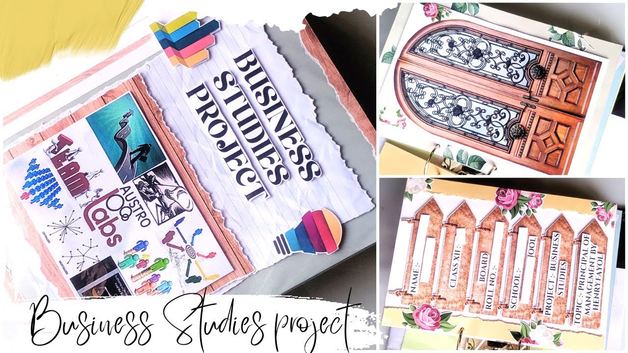 Class 12th business studies project | Project decoration ideas ...