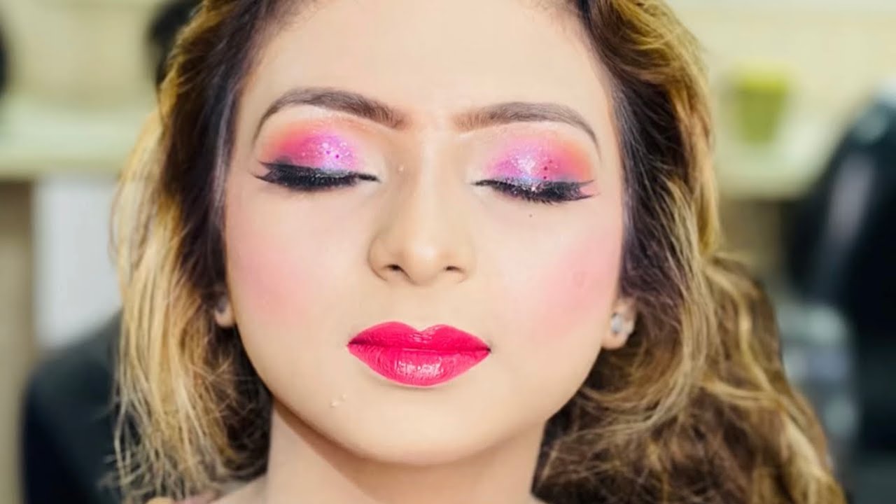 SOFT PINK MAKEUP TUTORIAL || BUSHRA’S BEAUTY SALON - YouTube
