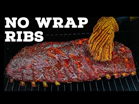 No Wrap Ribs | Easy Smoked No Wrap Ribs Recipe With A Mop Sauce!