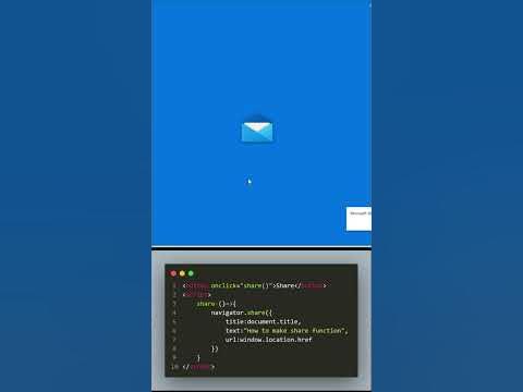create working share button in javascript using navigator.share #coding #csshtml #html # ...